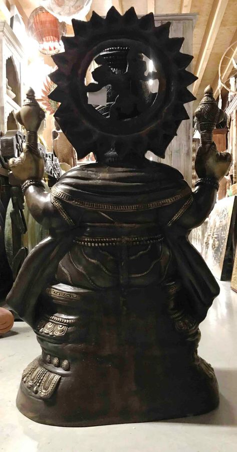 Grande statue de Ganesh en bronze - H : 86 cm